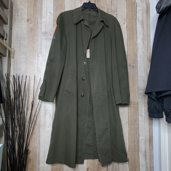 London Fog | Jackets & Coats | Vintage London Fog Army Green Trench ...